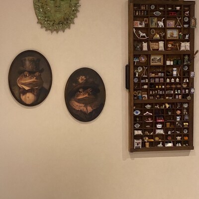 Miss Frog Victorian Portrait Vintage Style Cottagecore Animal Wall Art ...