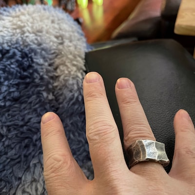 Japanese Koi Fish Band Ring, Handmade Men Ring, Mens Ring, Unique Ring ...