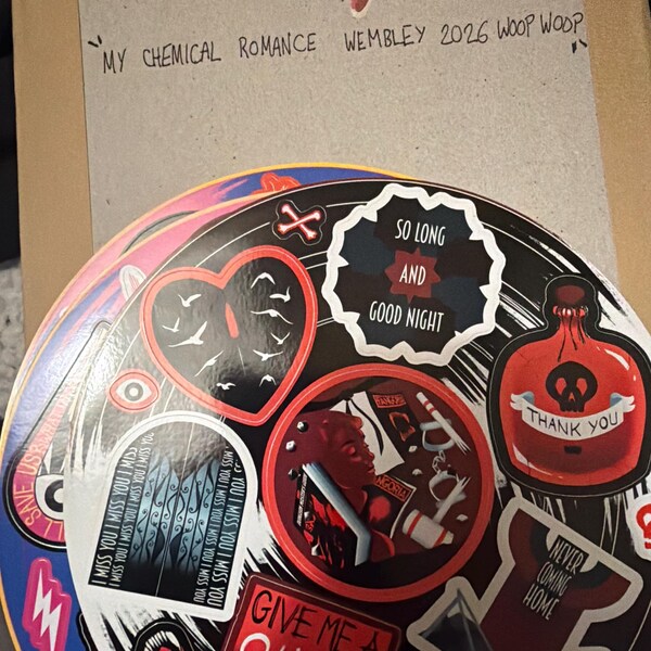 My Chemical Romance- Three Cheers for Sweet Revenge Sticker Sheet - Etsy