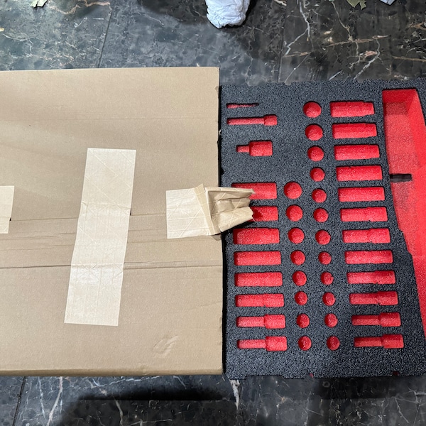 Milwaukee Packout Drawer Kaizen Foam Insert for 3/8 M12 Ratchet/socket ...