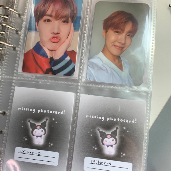 DIGITAL DOWNLOAD Missing Photocard Binder Fillers - Etsy