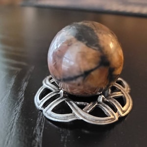 Pewter Celtic Knot Stand for Spheres, Balls, and Eggs - Etsy