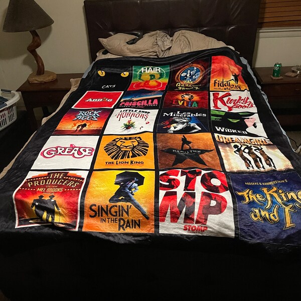 Musical Theatre Tribute Art- CUSTOM BROADWAY POSTER - 16 Shows Broadway ...