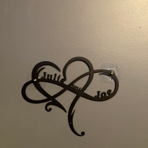 Custom Infinity Sign,personalized Wedding Gift for Couple,metal Wedding ...