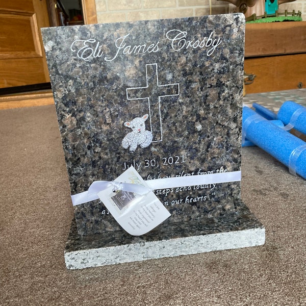 Celebration of Life/infant Memorial Stones -high Detail Markers 3 Line ...