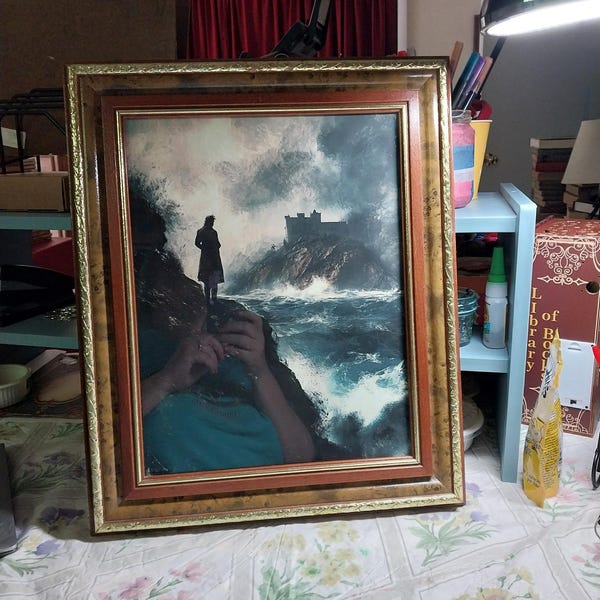 German Storybook Village Art Print, Rustic Naive Folk Art, Whimsical ...