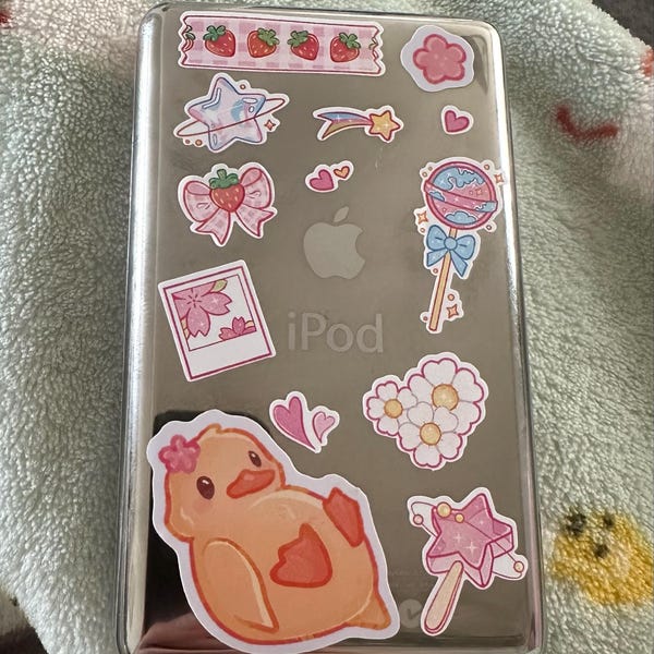 Starry Night Paint UI Holographic Vinyl Sticker - Cute Waterproof ...