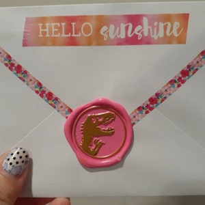 Dinosaur T-rex Wax Seal Stamp /wax Seal Stamp Kit /custom Sealing Wax ...