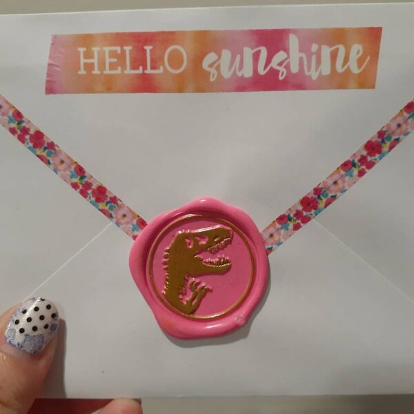 Dinosaur T-rex Wax Seal Stamp /wax Seal Stamp Kit /custom Sealing Wax ...