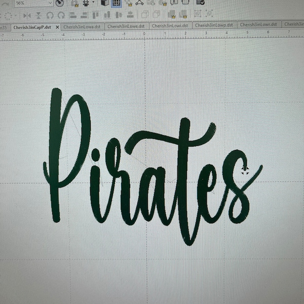 Cherish Script Digital Embroidery Font Alphabet 4 Sizes Instant ...