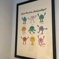 How Do You Feel Today? Retro Quote, Digital Prints Wall Art, Digital ...