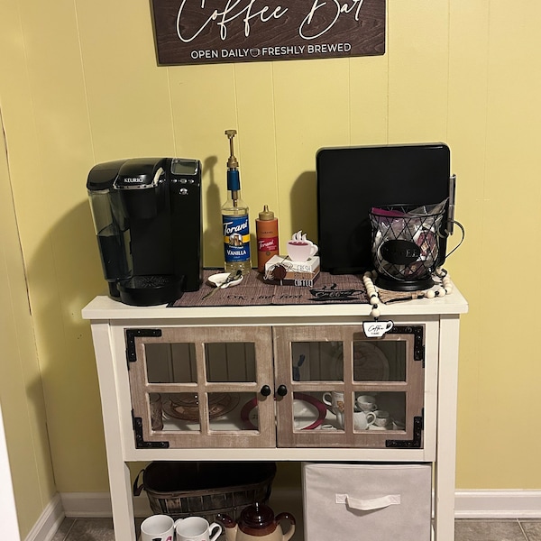 Pallet Sign - Coffee Bar Sign - Custom Wood Sign - 3D Sign ...