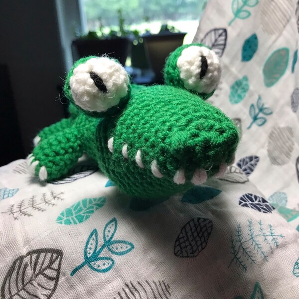 Alligator Crochet Pattern, Crocodile Crochet Pattern, Printable PDF ...