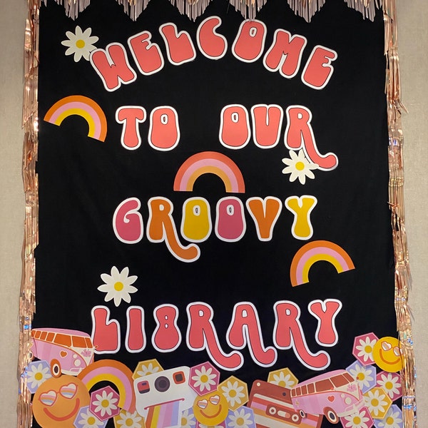 Retro Back to School Classroom Decor, Bulletin Board Kit, Classroom ...