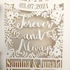 Personalised Laser Cut Papercut Wedding Engagement Anniversary Forever ...