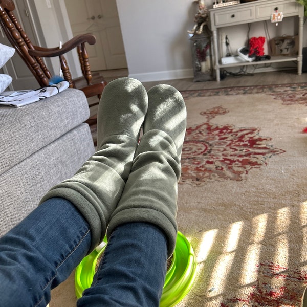 Womens Slippers, Moccasin Socks, Sock Boots, Knee High Booties ...