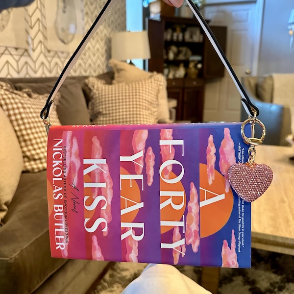 Bookmark With Detachable Handle, Book Carrier, Pink Faux Leather ...