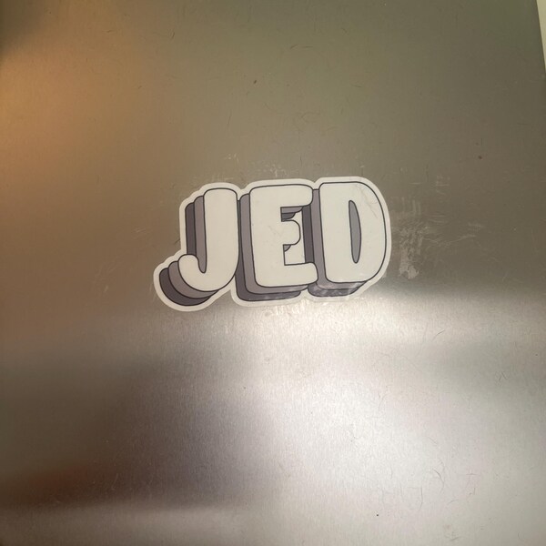 Waterproof Name Decal Personalized Vinyl Sticker NAME STICKER ...