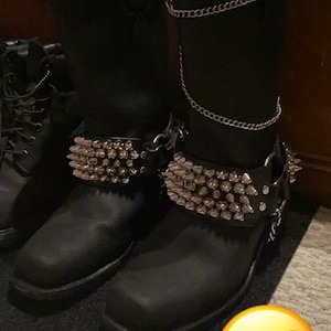 Three Row Pyramid Studded Belt With Teo O-rings | Etsy