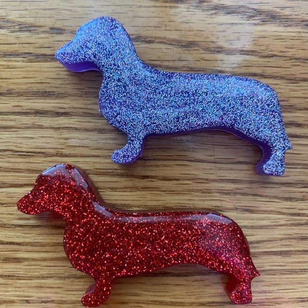 Dachshund Christmas Ornament, Wiener Dog Tree Ornament, Resin Dog ...