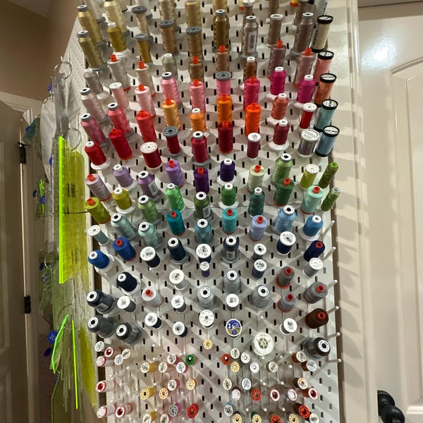 Skadis or Uppspel Pegboard Thread Spool Holder 500m/1000m - Sewing ...