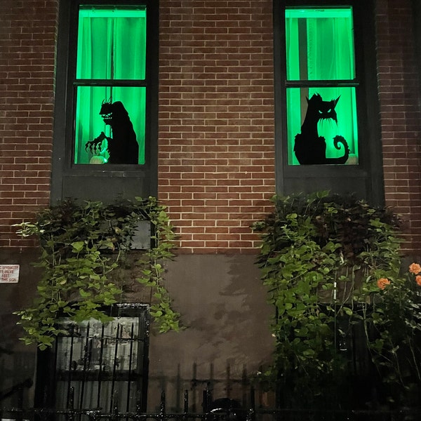 Scary CAT #2 Wall or Window Decal : Halloween - Etsy