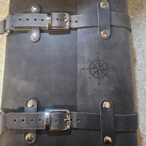 Rustic Leather Adjustable Book Strap Carriers, Handmade Leather Book ...