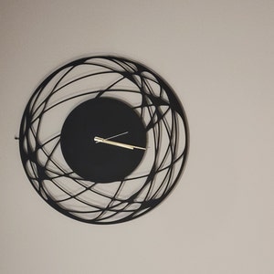 Black Rectangle Metal Wall Clock Modern Large Wall Clock - Etsy