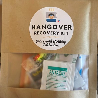 BULK Complete Hangover Recovery Kit With Supplies for Birthday ...