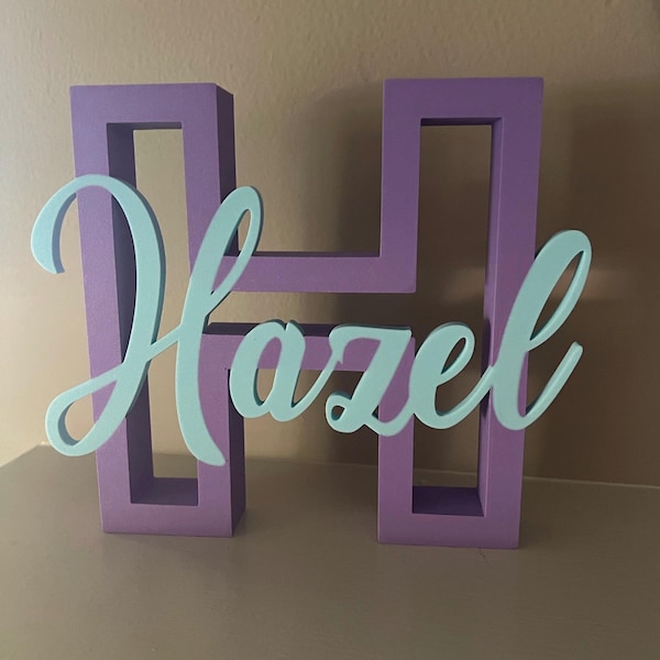 6,5 Fillable Letter Freestanding Empty Letter Box Self Standing Block ...