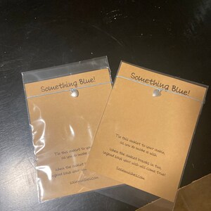 Something Blue Bracelet, Gift for the Bride, Something Blue Gift ...