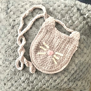 Crochet Cat Bag Pattern, Cat Purse Crochet Pattern, Toddler Cat Purse ...