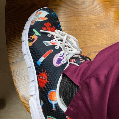 MEDICAL LAB SCIENCE Custom Sneakers,fun Lab Scientist Shoes, Med Tech ...