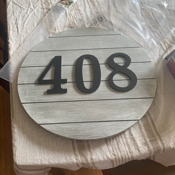 House Number- House Address Door Hanger- Monogram Hanger- Front Door ...