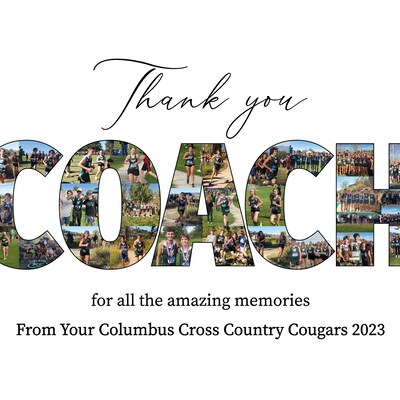 Coach Collage Frame, Custom Gift for Coach, Personalized Collage Gift ...