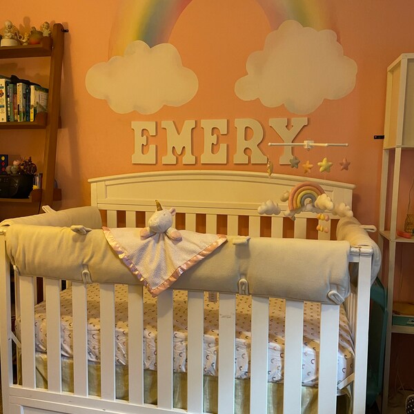Pastel Rainbow Baby Mobile, Nursery Mobile Girl , Baby Shower Gift ...