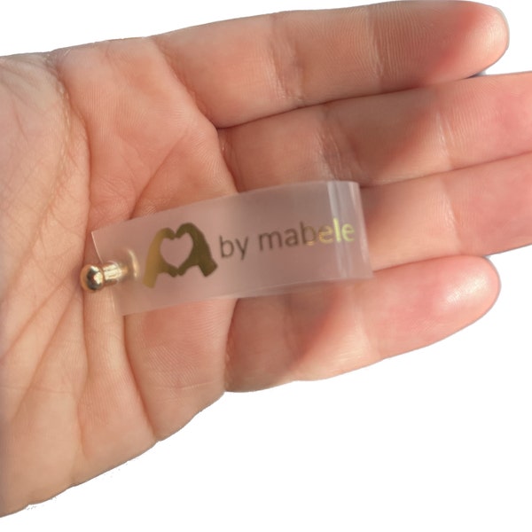 Personalized Clothing Silicone Tags , Silicone Label, Sewing Tag ...