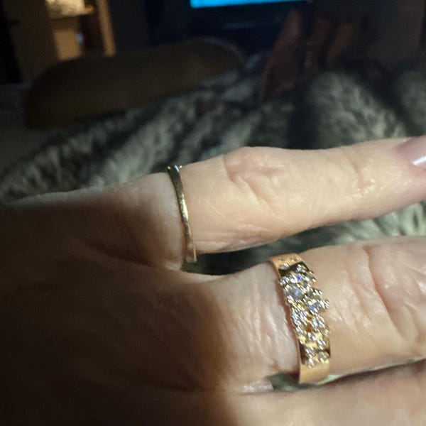 Unique Halo Rectangle Engagement Ring, 14k Solid Gold Vintage ...