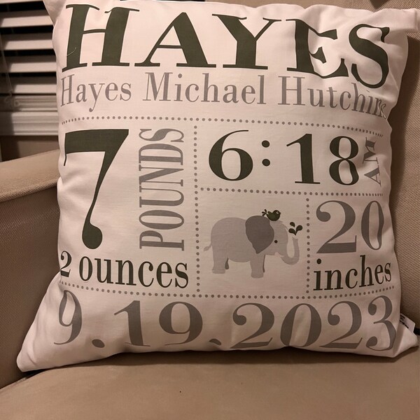 Birth Announcement Sign, 8x8 Ceramic Tile Birth Announcement, New Baby ...