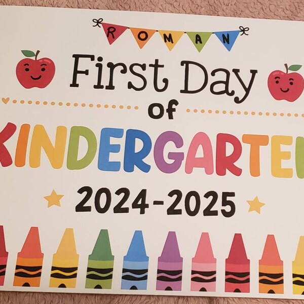 Back to School Sign First Day of School Printable First Day of ...