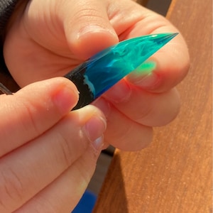 Wizard Styles Necklace Wizard Pendant Wood Resin Pendant - Etsy