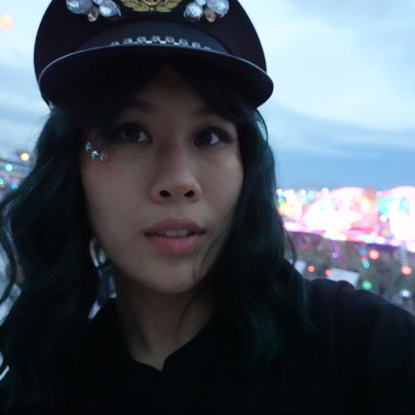 Goth Love Military Peaked Black Captain Hat With Gorgeous Jeweled Pink ...