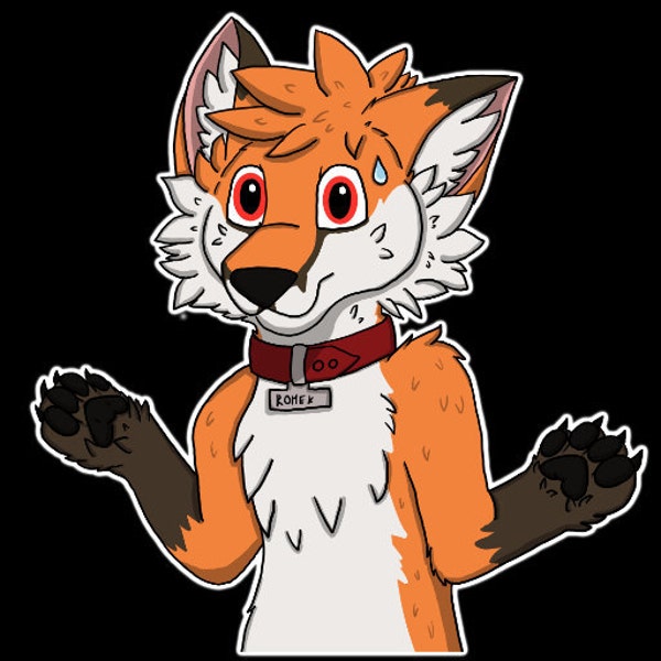 Scared Sticker YCH -10 Slots - Etsy