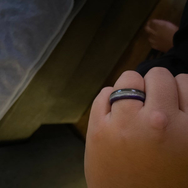 Asexual Ring - Asexual Pride Ring - Asexual Jewelry - Asexual Pride - Resin Ring - LGBTQ Ring - Etsy