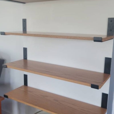 Corner Shelf Bracket for Floating Shelves, Variety of Sizes, Black ...
