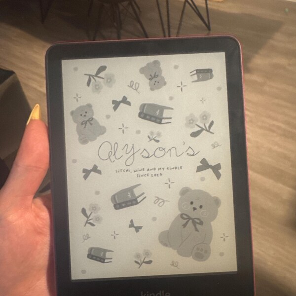 Teddy : CUSTOM Cute Kindle Lock Screen, Full Screen Kindle Screensaver ...