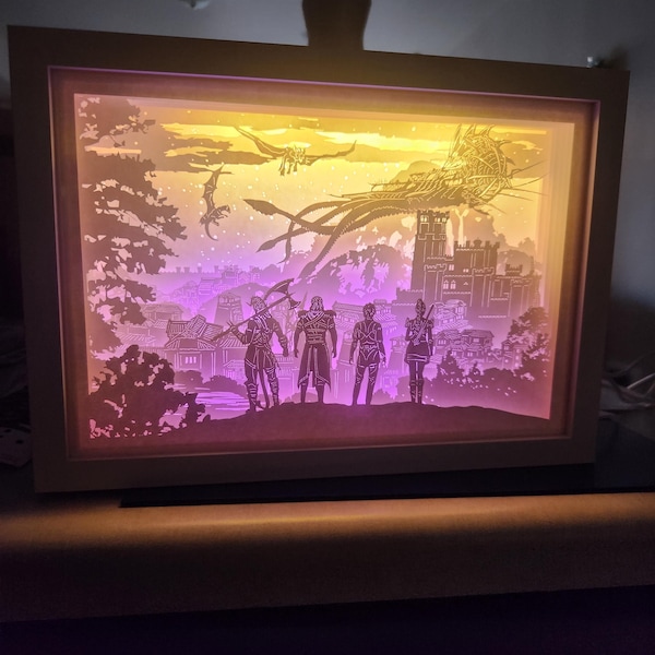 Fallout Light Box | Gaming Room Decor | Gaming Night Light - Etsy