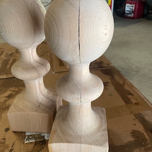 Turned Table Legs, Set of 4, Table Legs Wood, Dining Table Legs, Mid ...