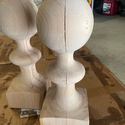 Turned Table Legs, Set of 4, Table Legs Wood, Dining Table Legs, Mid ...