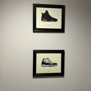 Air Jordan 4 Print Poster Air Jordan 4 OG Art Illustrated - Etsy